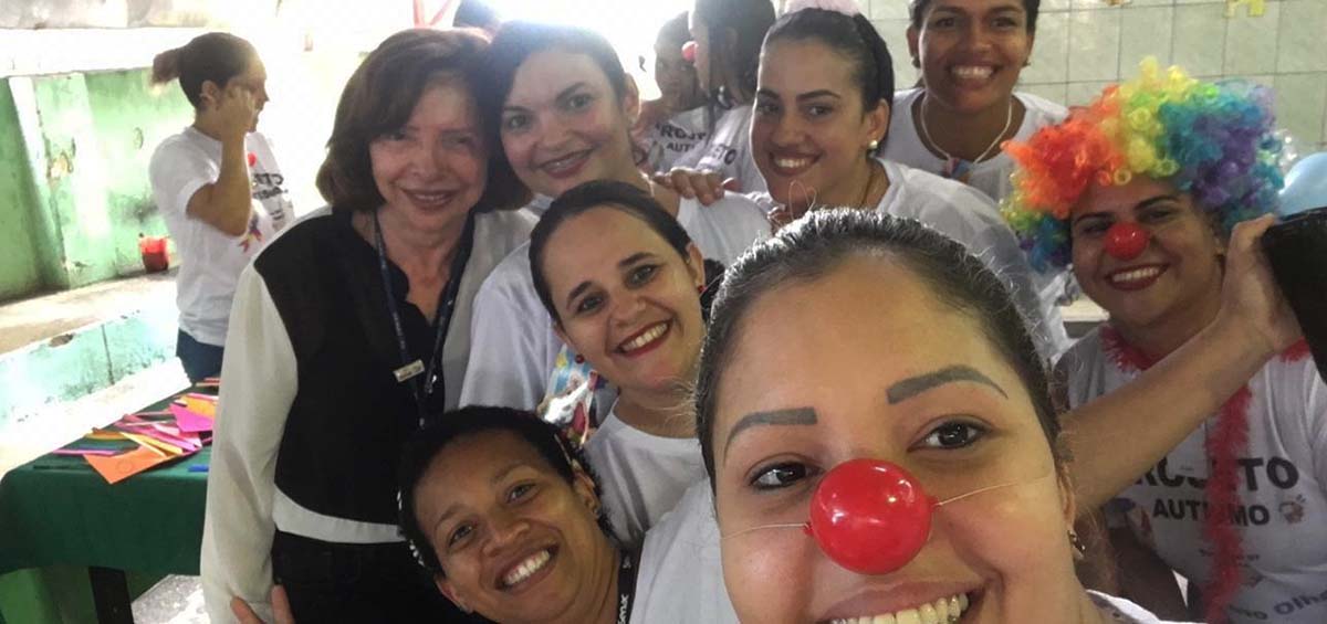 Crianças do Cervac participam de ação realizada por alunos do Senac